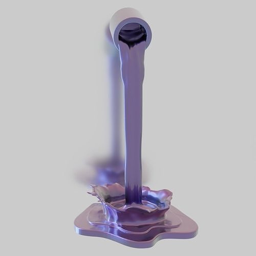 Bucket Splash Art 3D model 3D printable | CGTrader