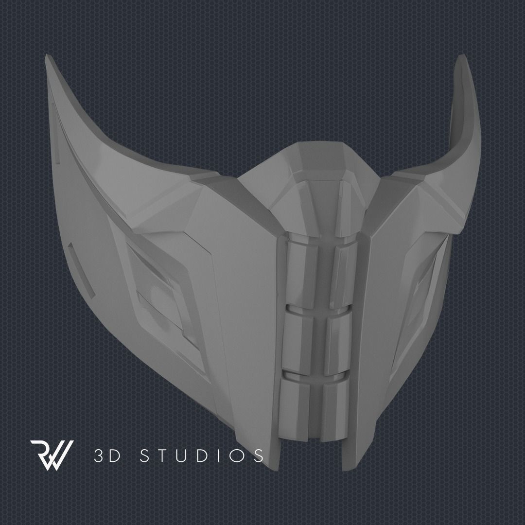Mk11 Sub Zero Mask V15 Stl File 3d Model 3d Printable Cgtrader