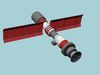 Satellite C04 Steel Red - SciFi Space Design free VR / AR / low-poly 3D model | CGTrader