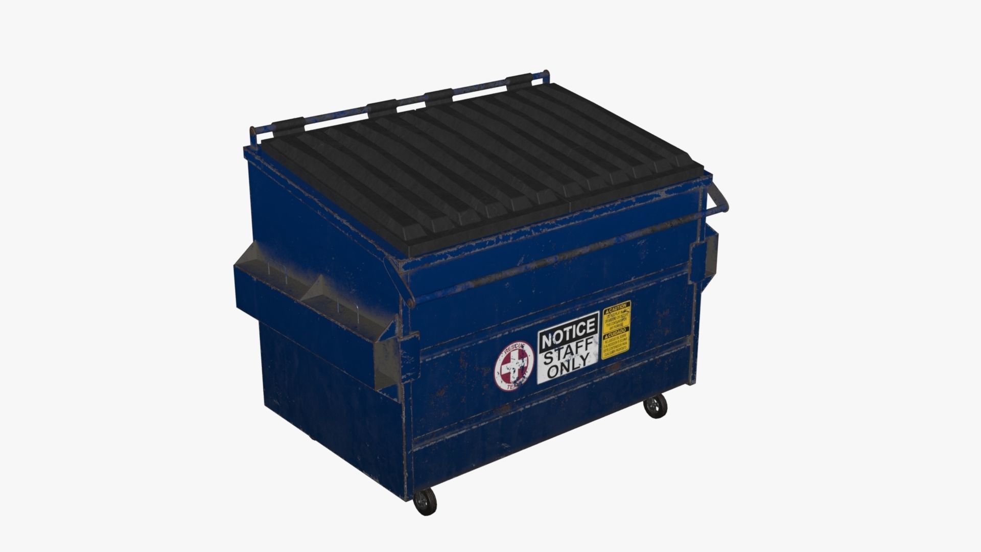 3D model Old Dumpster VR / AR / low-poly | CGTrader