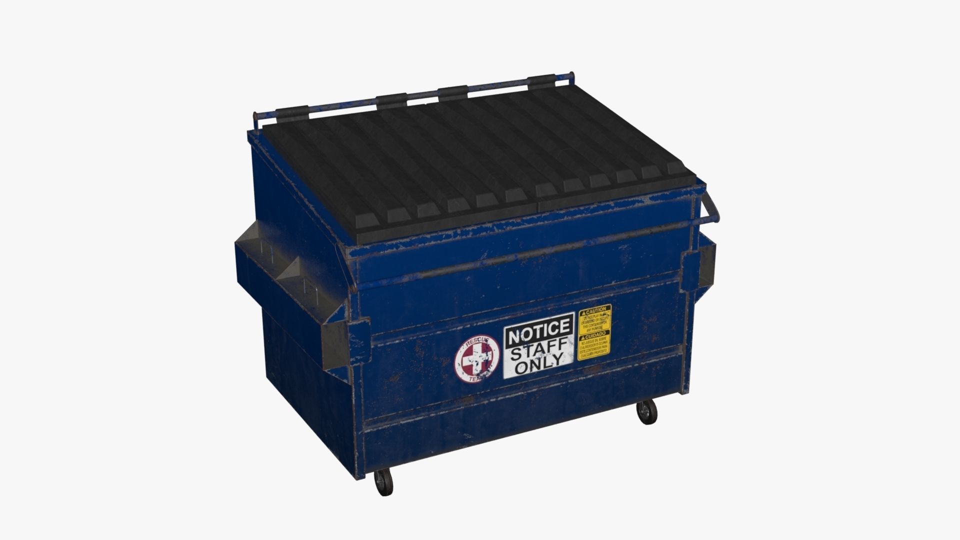 3D model Old Dumpster VR / AR / low-poly | CGTrader