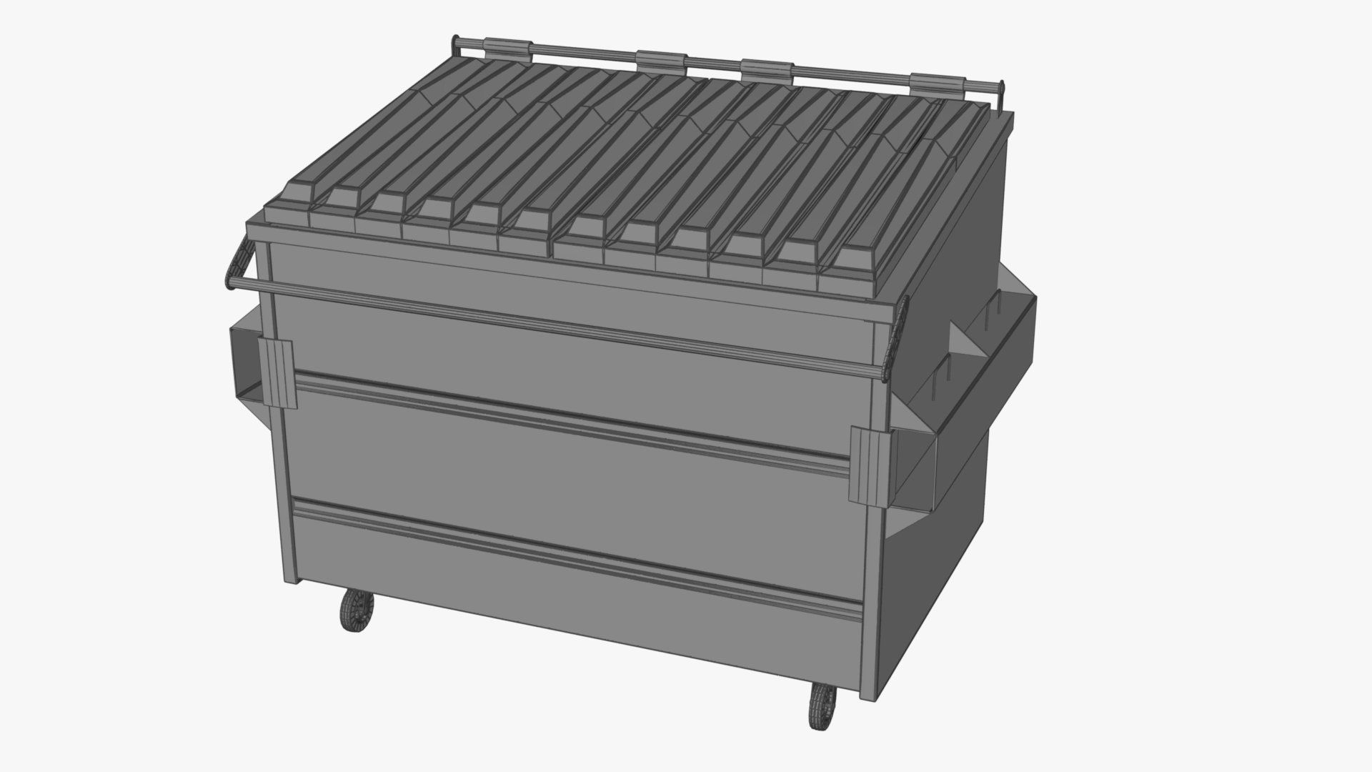 3D model Old Dumpster VR / AR / low-poly | CGTrader