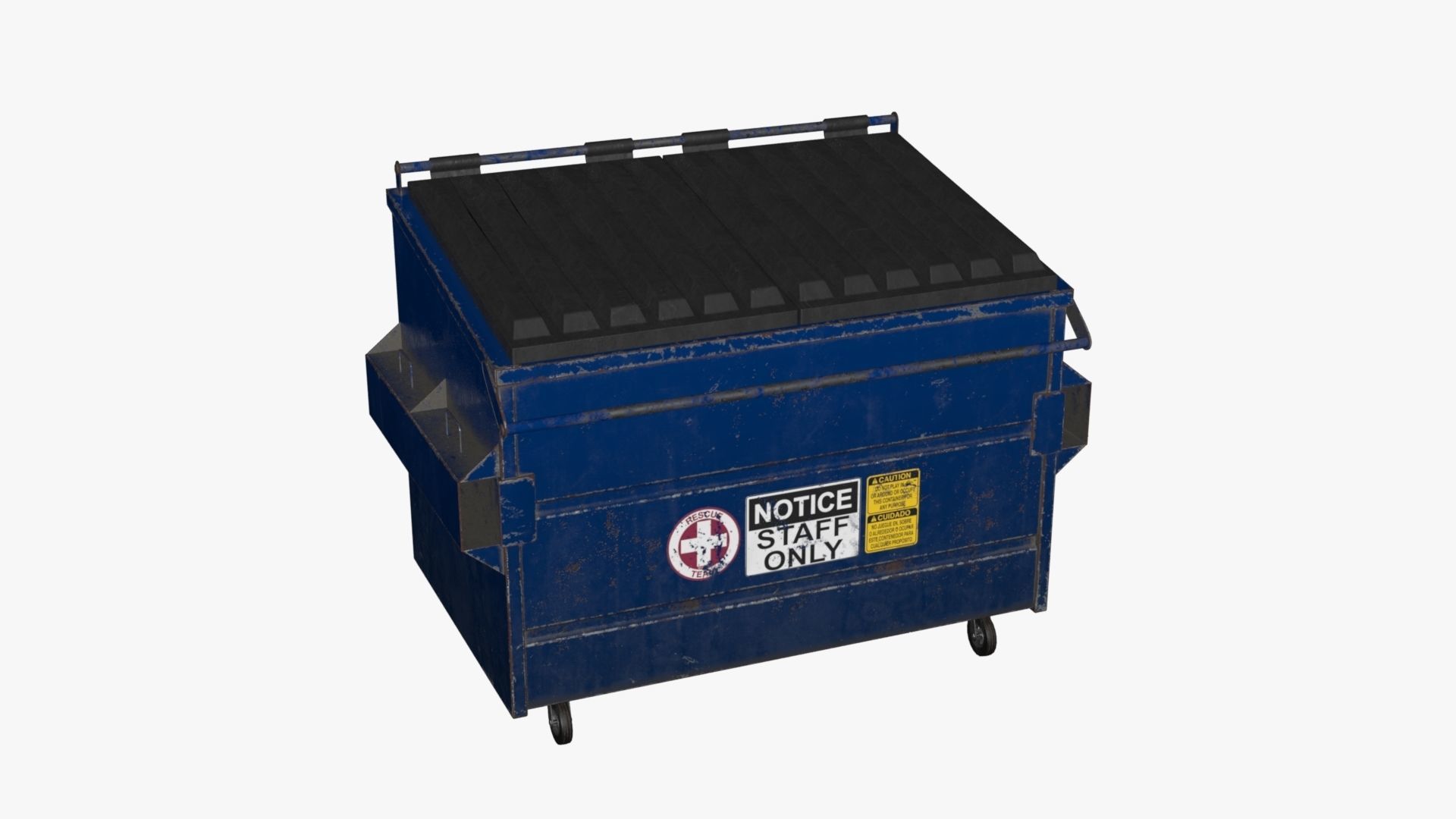 3D model Old Dumpster VR / AR / low-poly | CGTrader
