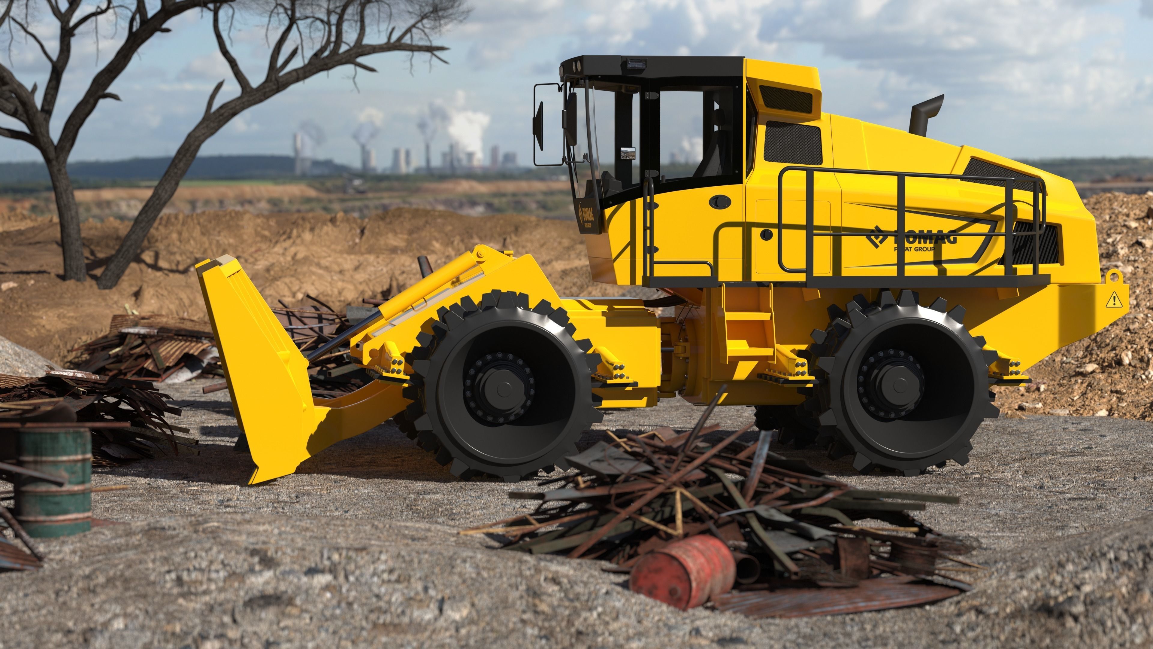 Bomag BC 473 RB5 Refuse Compactor 3D model | CGTrader