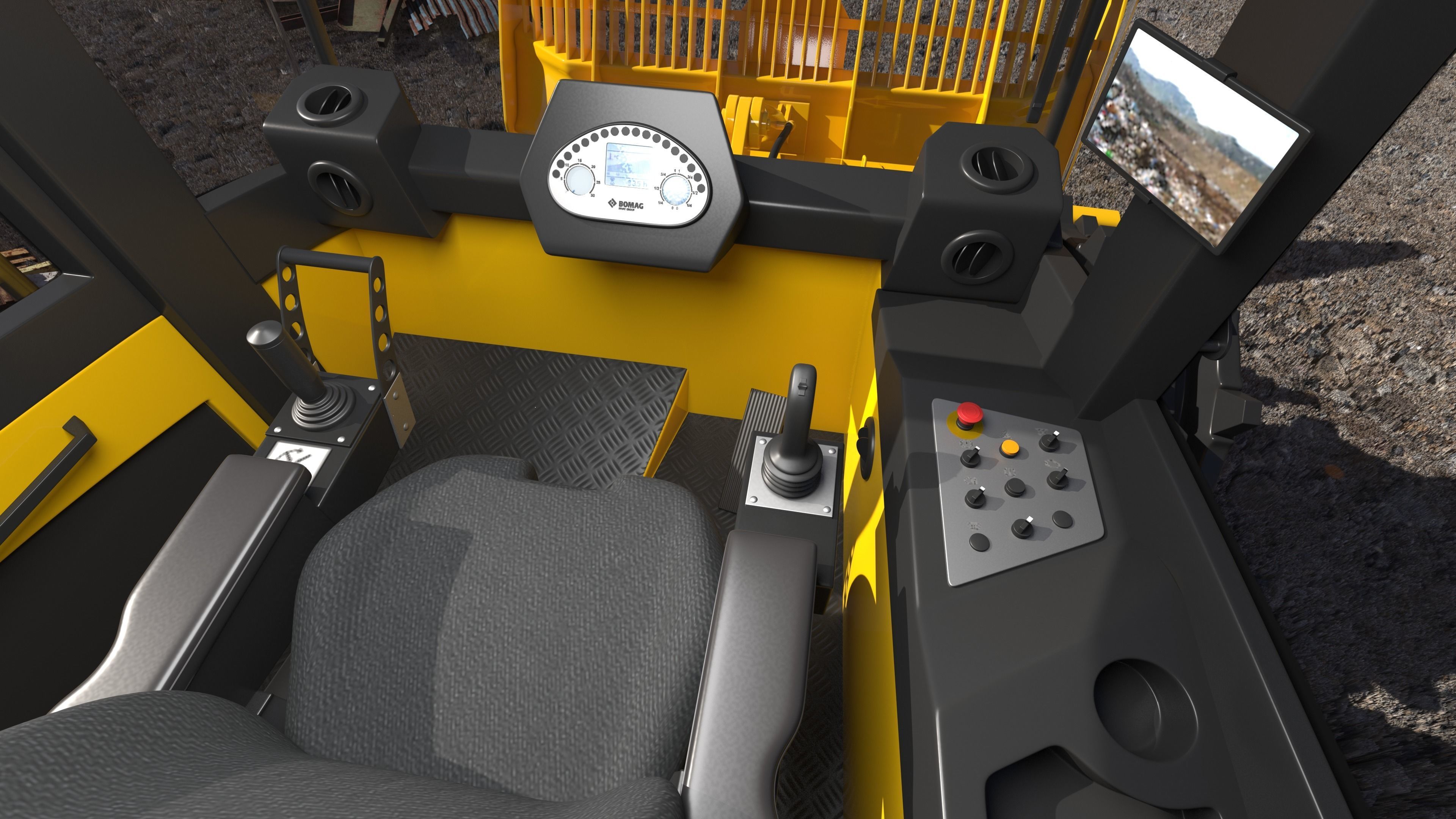 Bomag BC 473 RB5 Refuse Compactor 3D model | CGTrader