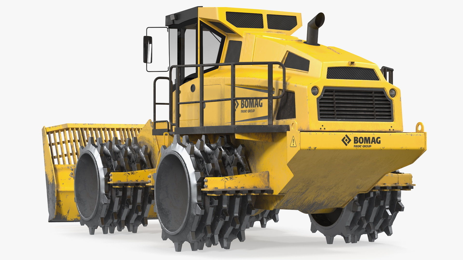 Bomag BC 473 RB5 Refuse Compactor Dusty 3D model | CGTrader
