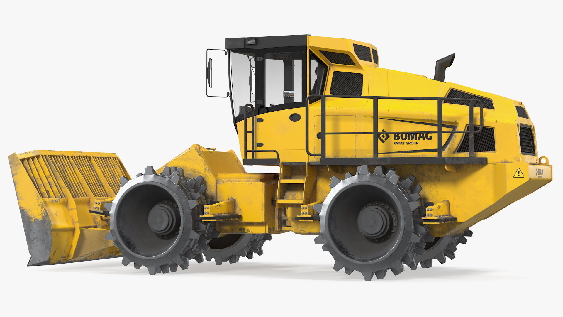Bomag BC 473 RB5 Refuse Compactor Dusty 3D model | CGTrader