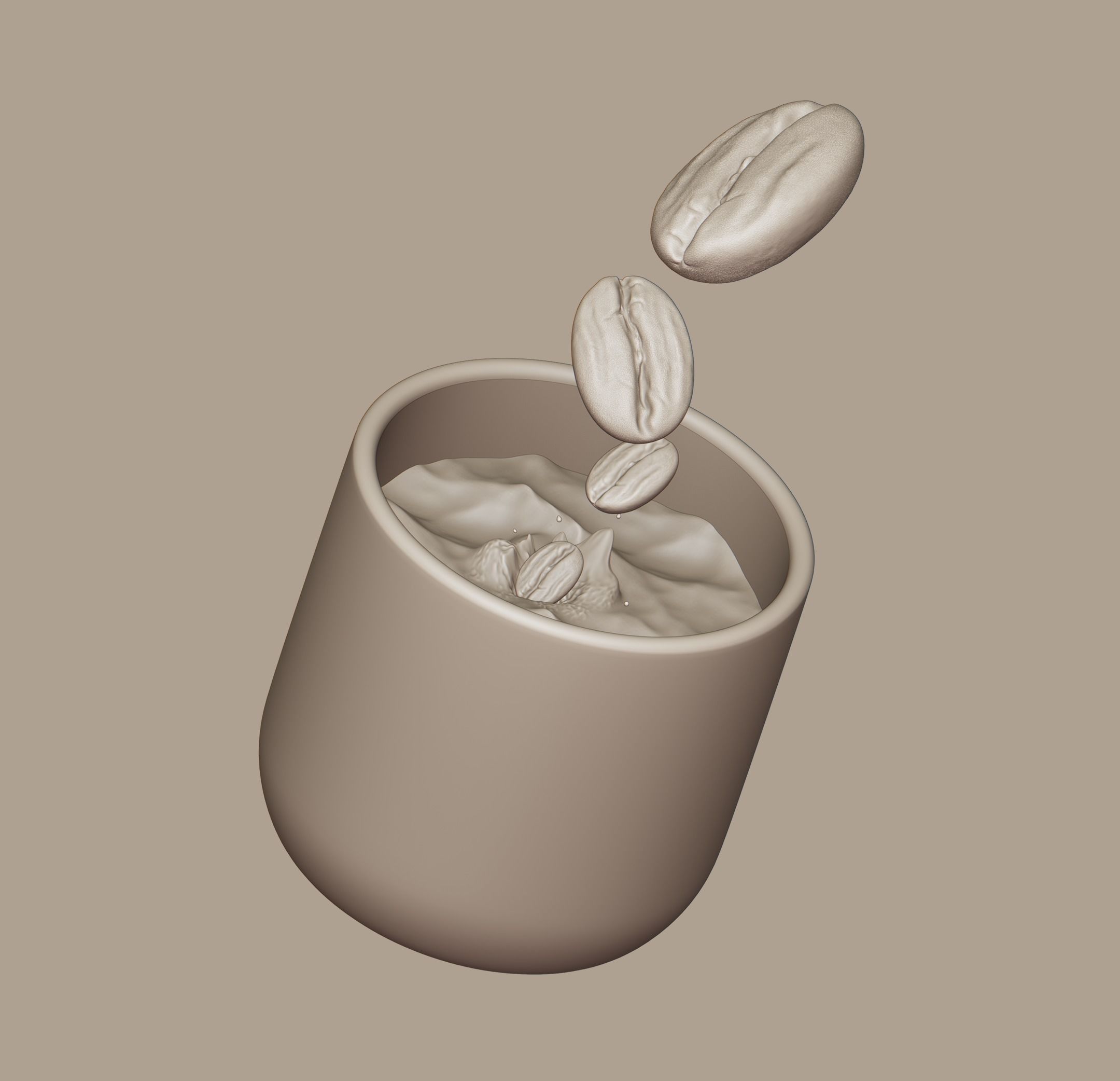 Coffee Bean Model - Super realistic 3D model | CGTrader