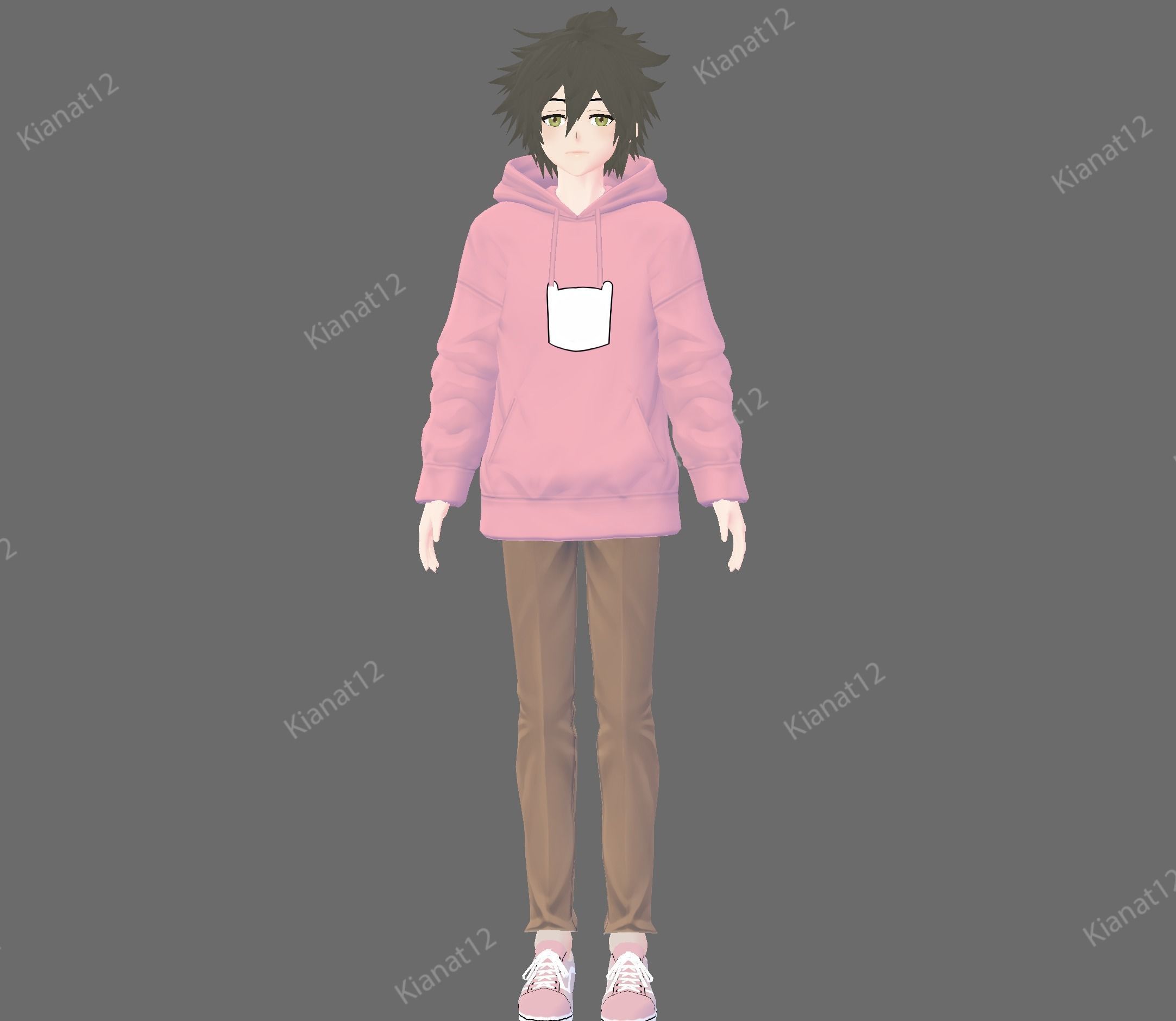 3D model 3d low poly male avatar for vrchat and gaming VR / AR / low ...