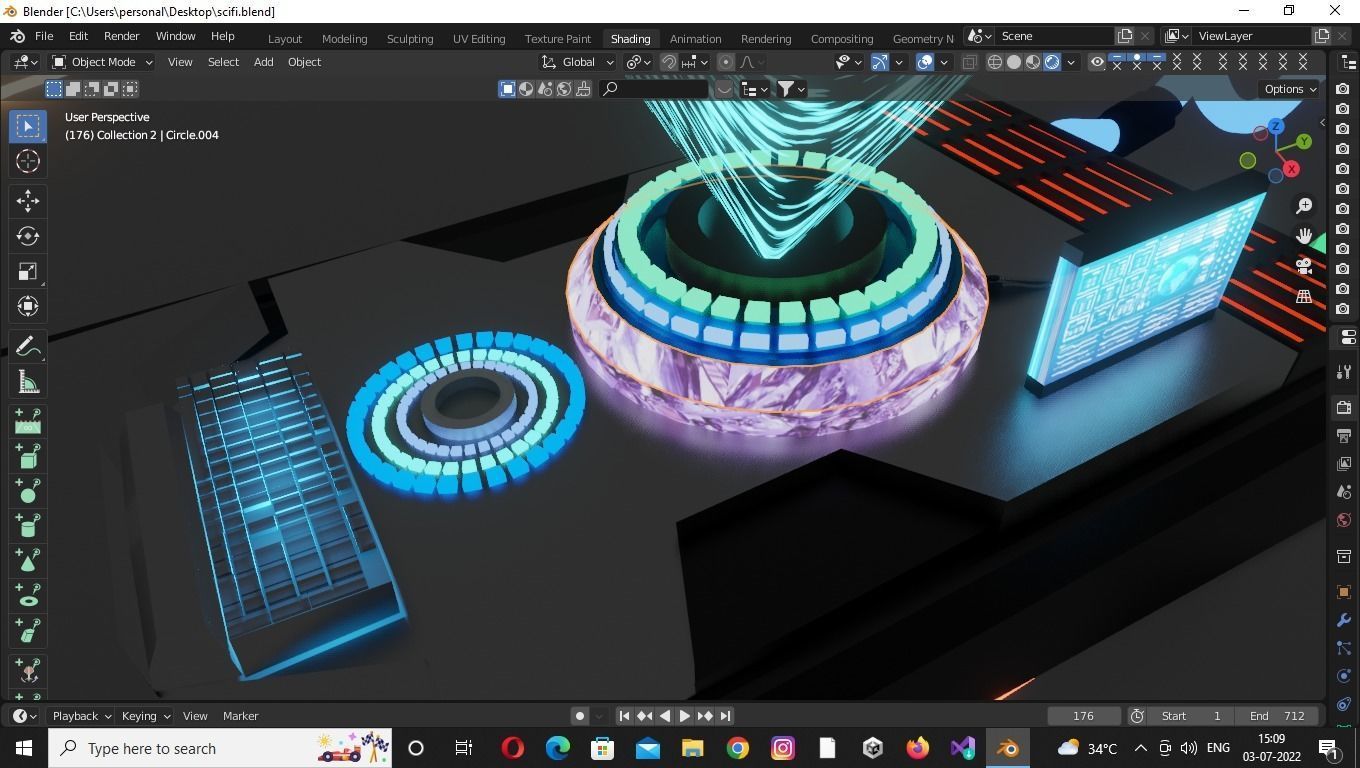 hologram project 3D model | CGTrader