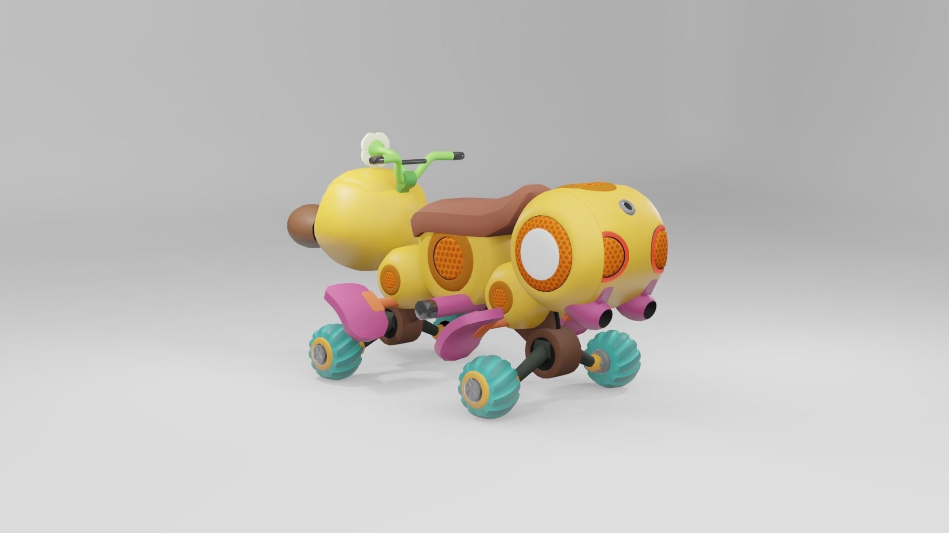 3D model Wild Wiggler - Mario Kart 8 Deluxe 3D model VR / AR / low-poly ...