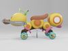 3D model Wild Wiggler - Mario Kart 8 Deluxe 3D model VR / AR / low-poly ...