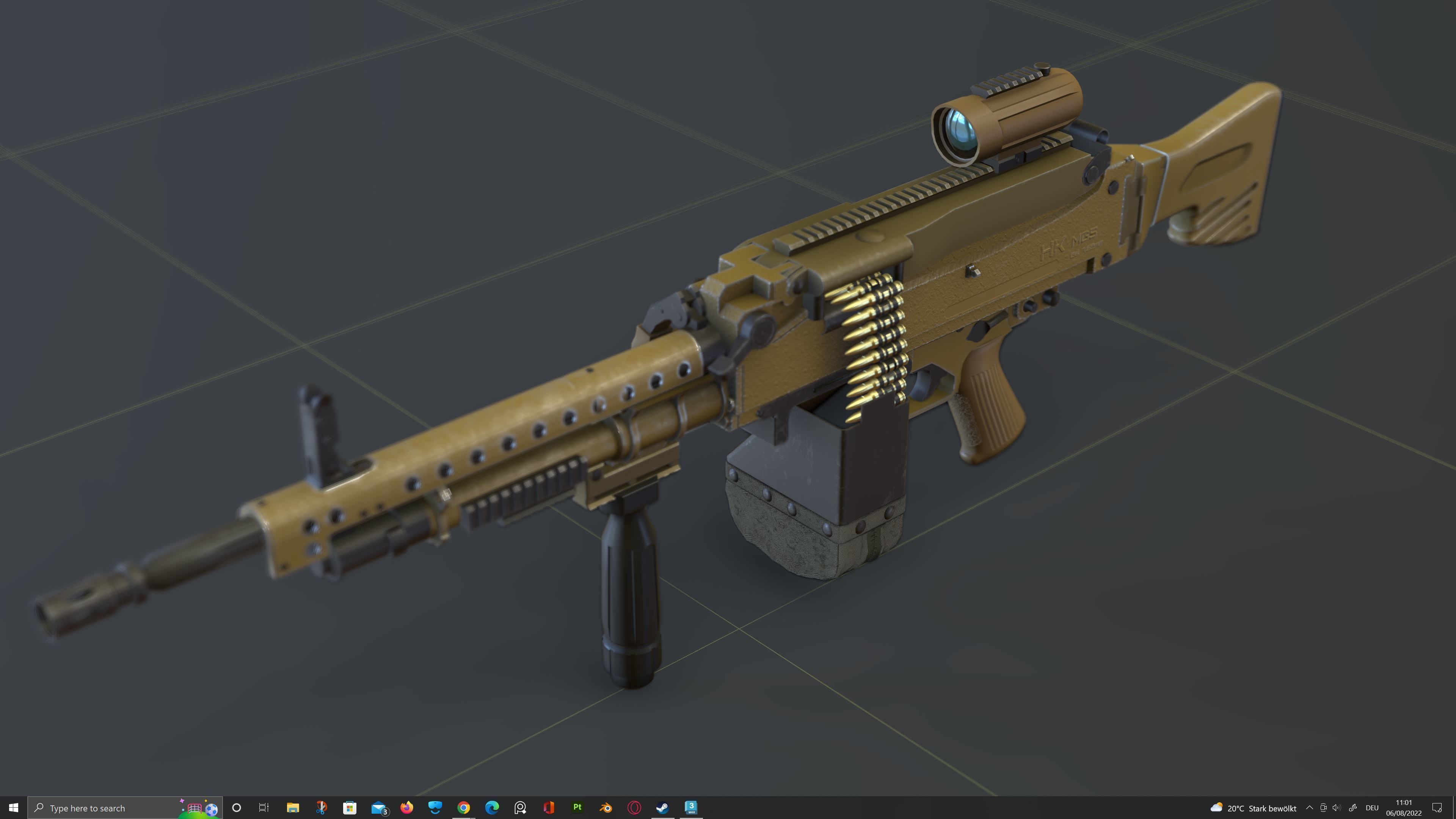 3D model Heckler Koch MG5 VR / AR / low-poly | CGTrader