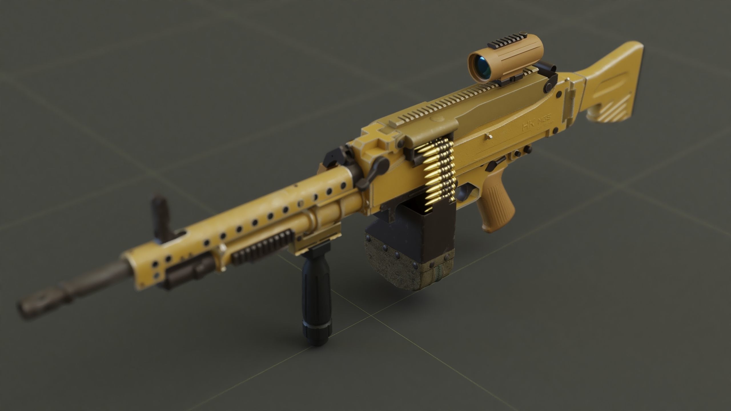 3D model Heckler Koch MG5 VR / AR / low-poly | CGTrader