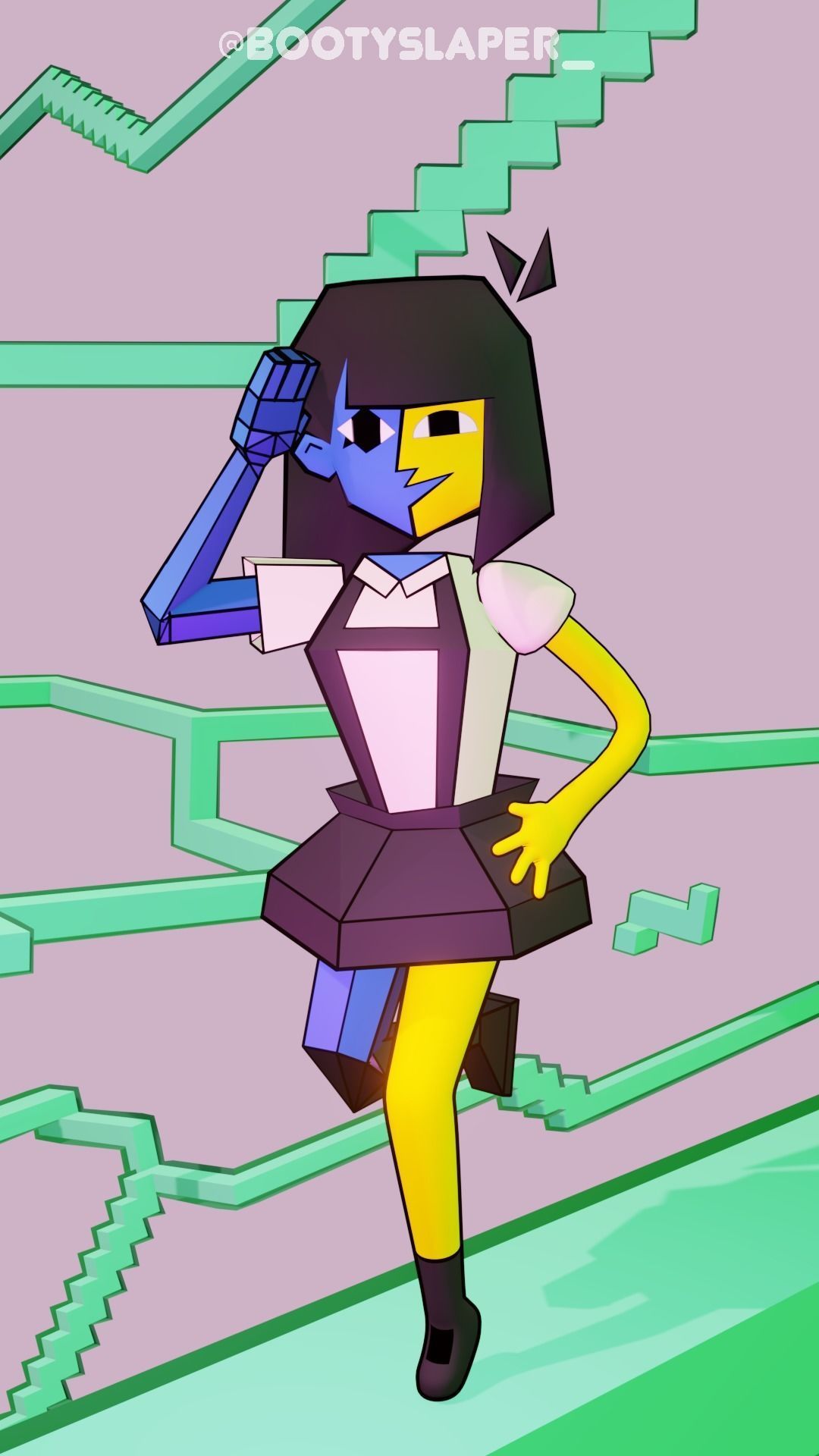 3D ENA RIG Model 3D model rigged | CGTrader