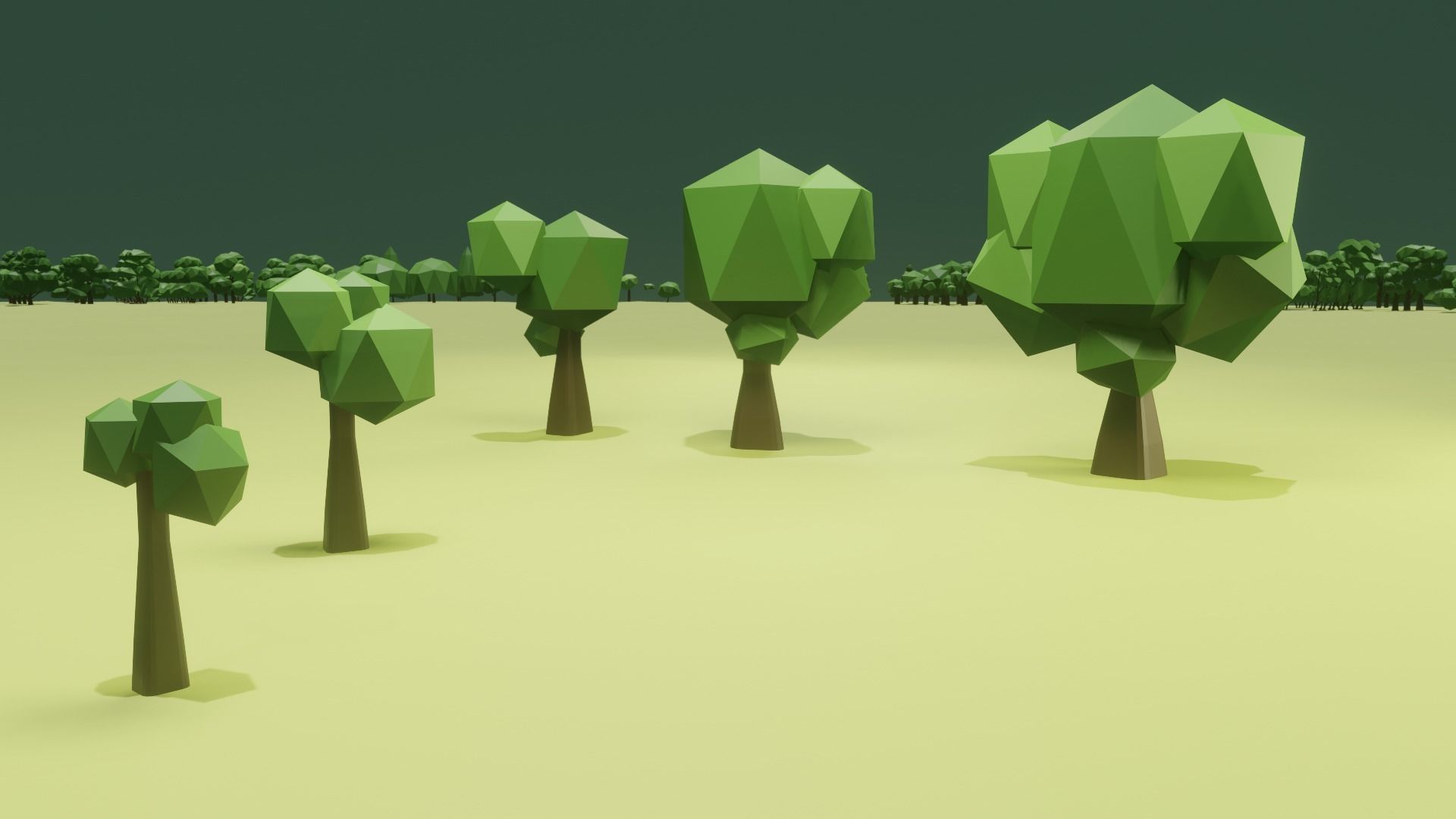 3D model Low Poly Tree Pack VR / AR / low-poly | CGTrader
