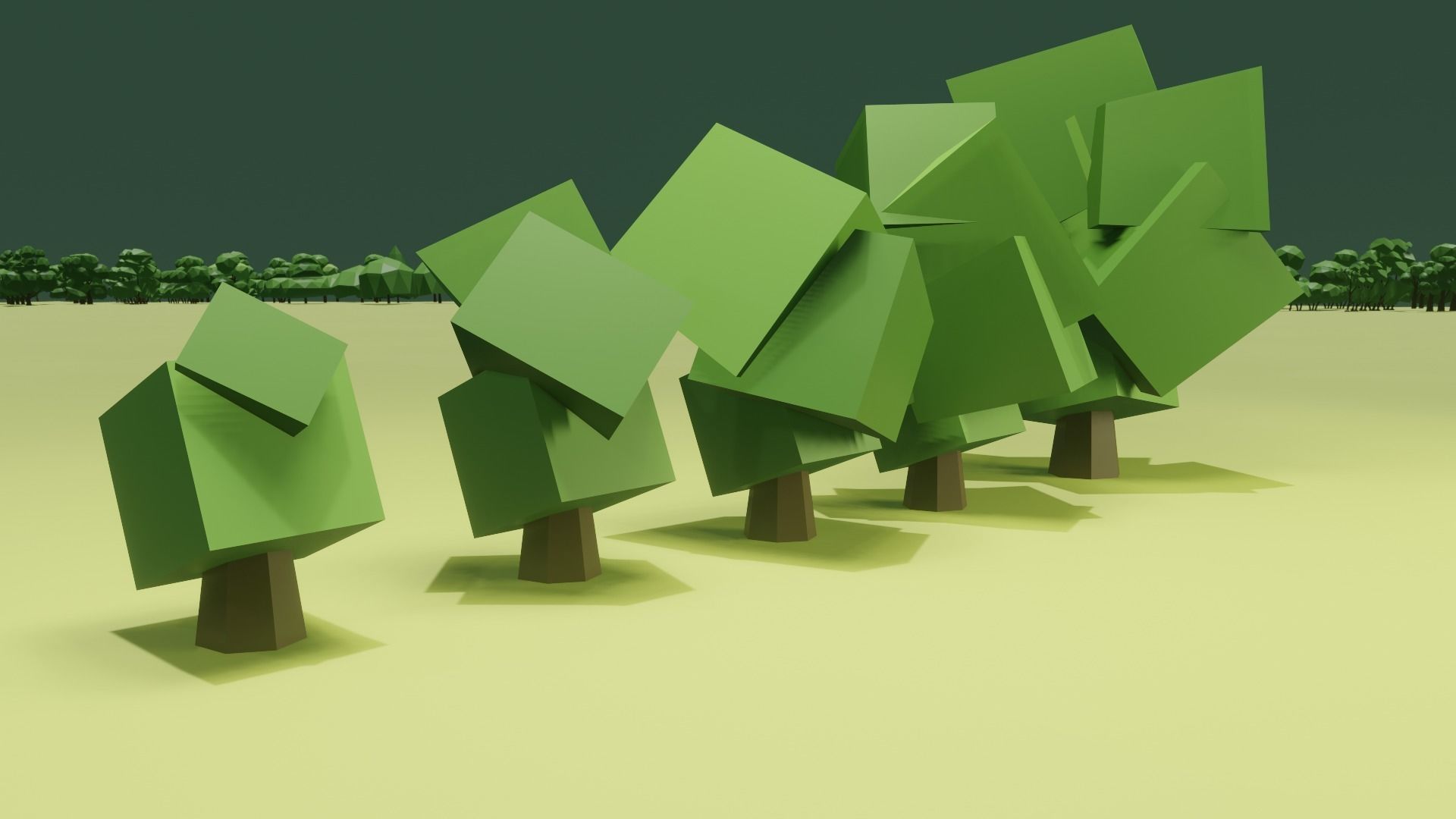 3D model Low Poly Tree Pack VR / AR / low-poly | CGTrader