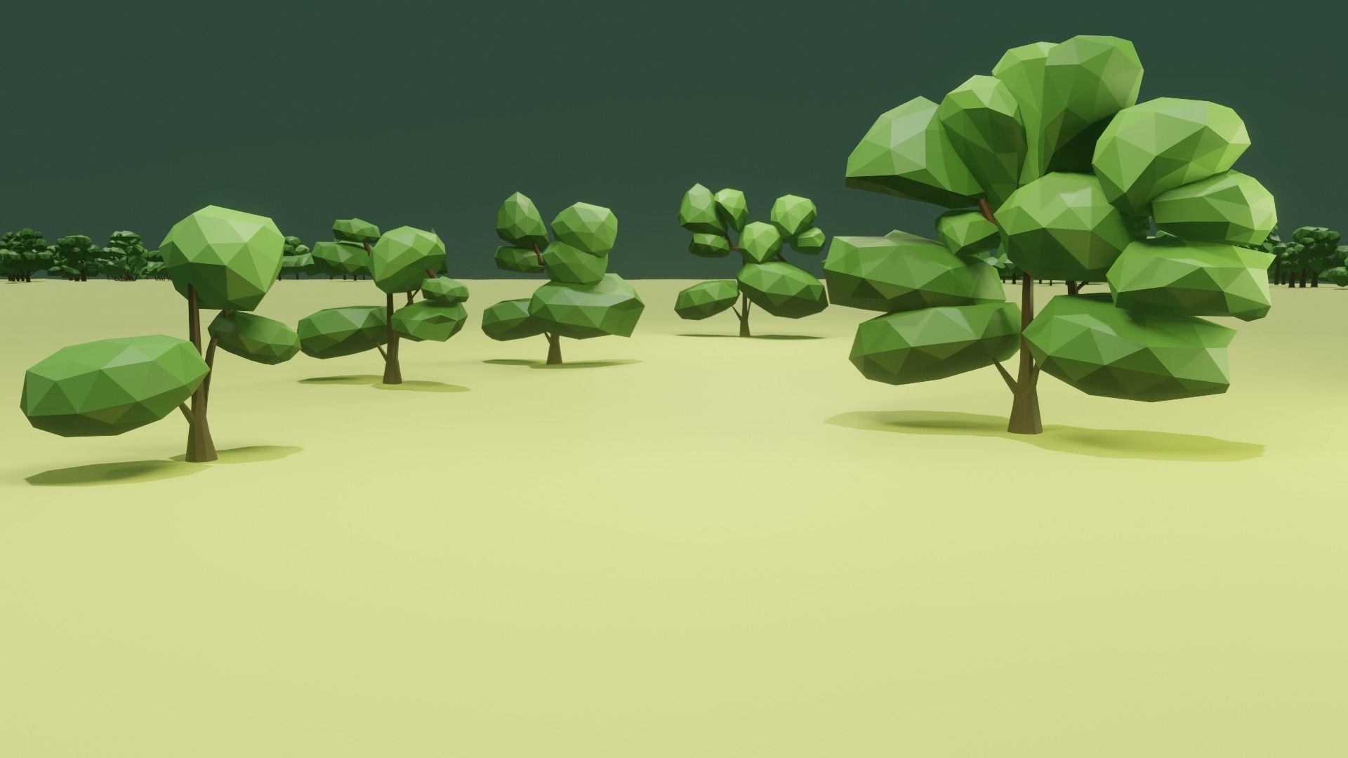 3D model Low Poly Tree Pack VR / AR / low-poly | CGTrader