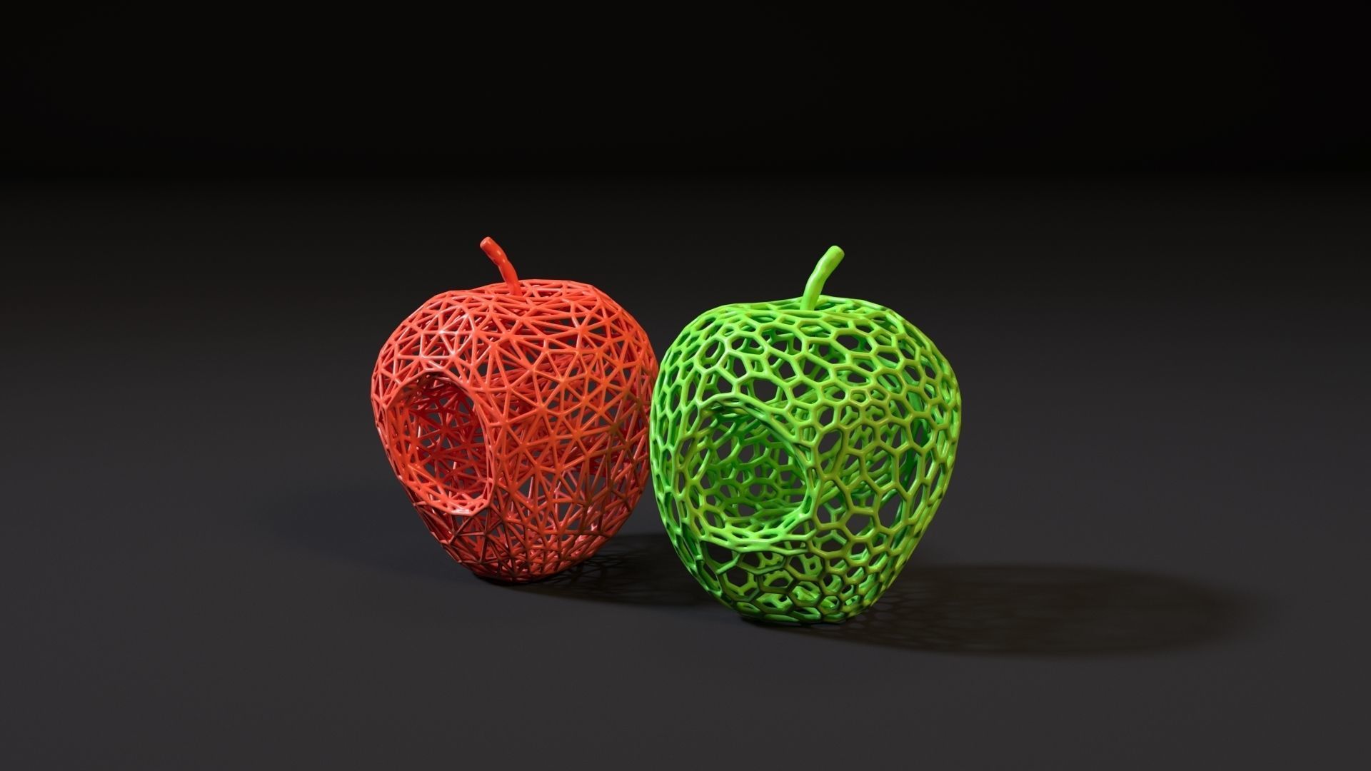 Hollow Apple 3D model 3D printable | CGTrader