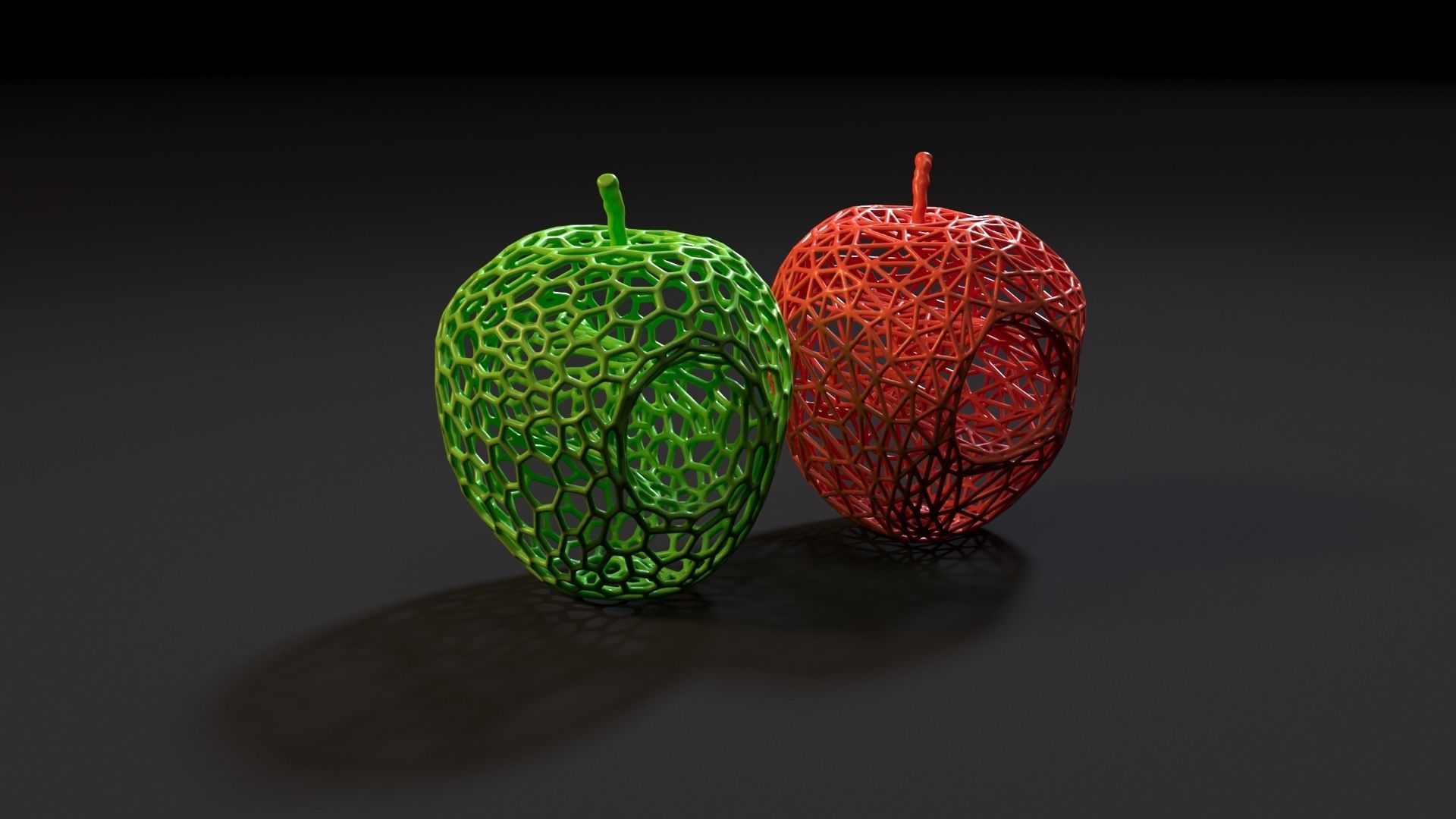 Hollow Apple 3D model 3D printable | CGTrader