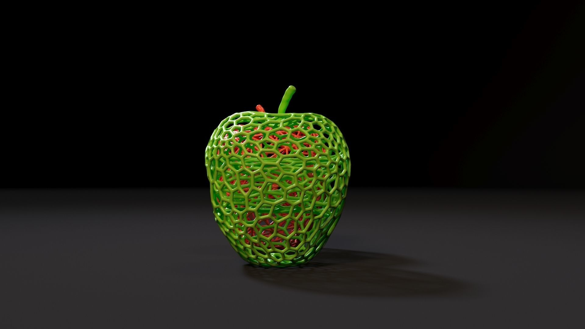 Hollow Apple 3D model 3D printable | CGTrader