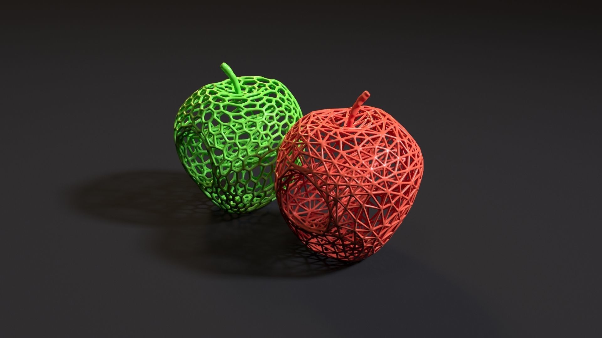 Hollow Apple 3D model 3D printable | CGTrader