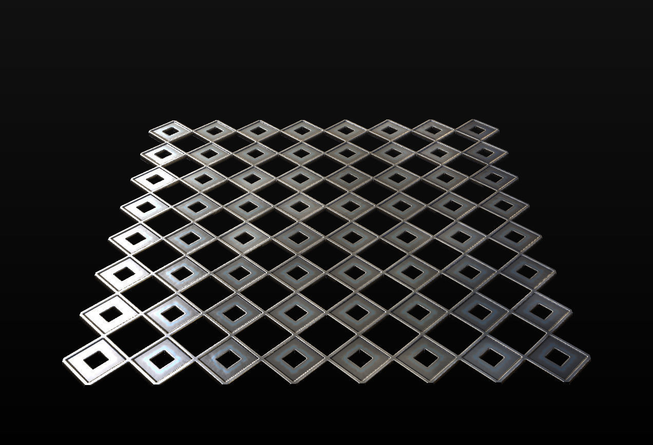 10 Seamless Metal Grids and Grates PBR Materials - Set 3 Texture | CGTrader