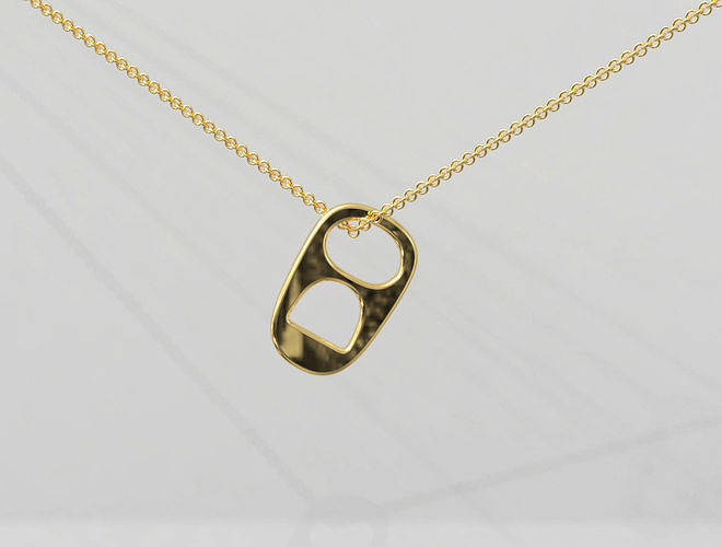 Tab Ring Pendant 3D model 3D printable | CGTrader