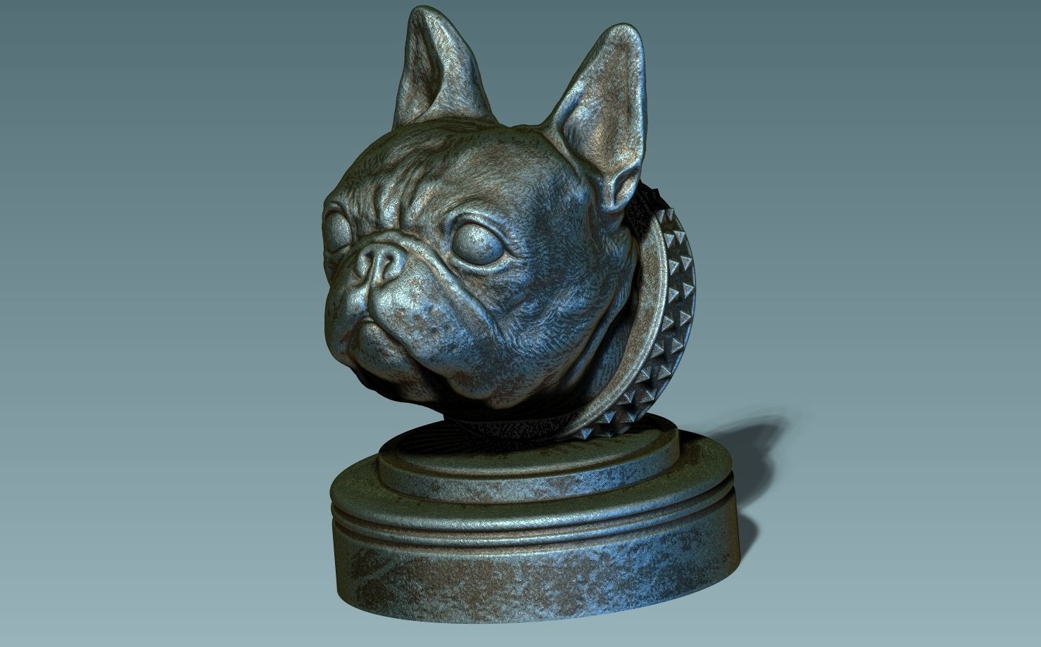 Frenchie French Bulldog 3D model 3D printable | CGTrader