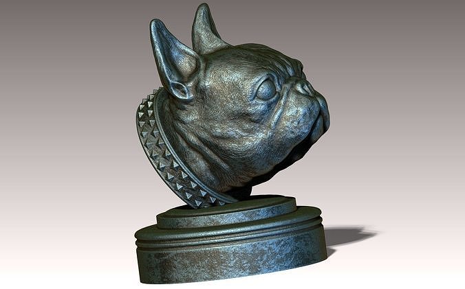 Frenchie French Bulldog 3D model 3D printable | CGTrader