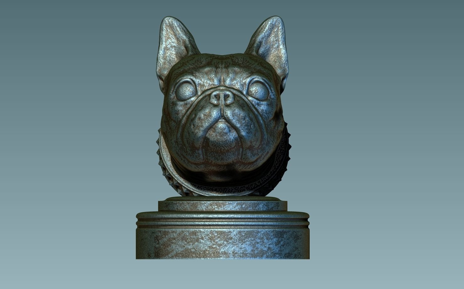 Frenchie French Bulldog 3D model 3D printable | CGTrader