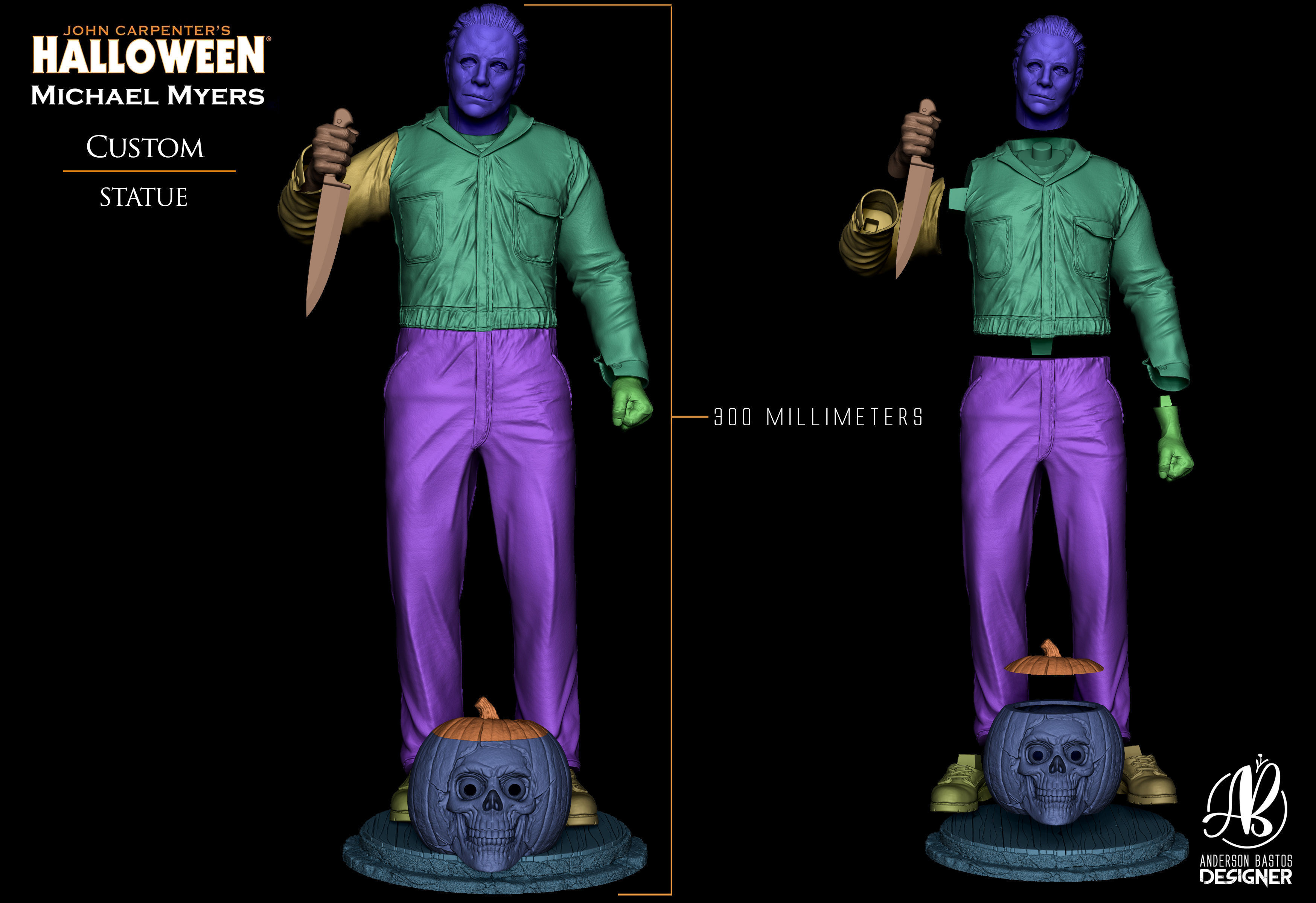 Michael Myers Halloween 3D model 3D printable | CGTrader