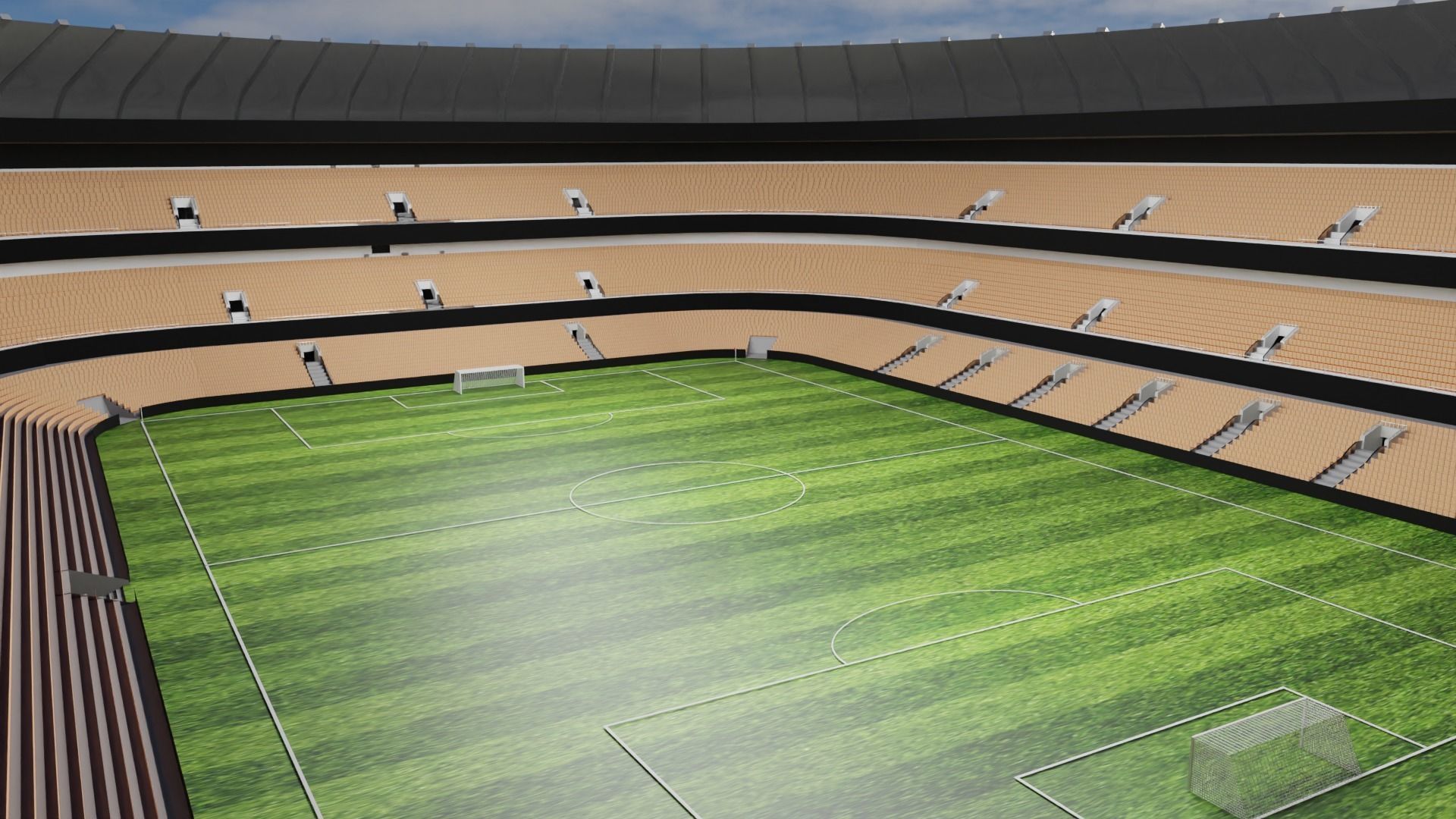 3D model Football Stadium VR / AR / low-poly | CGTrader