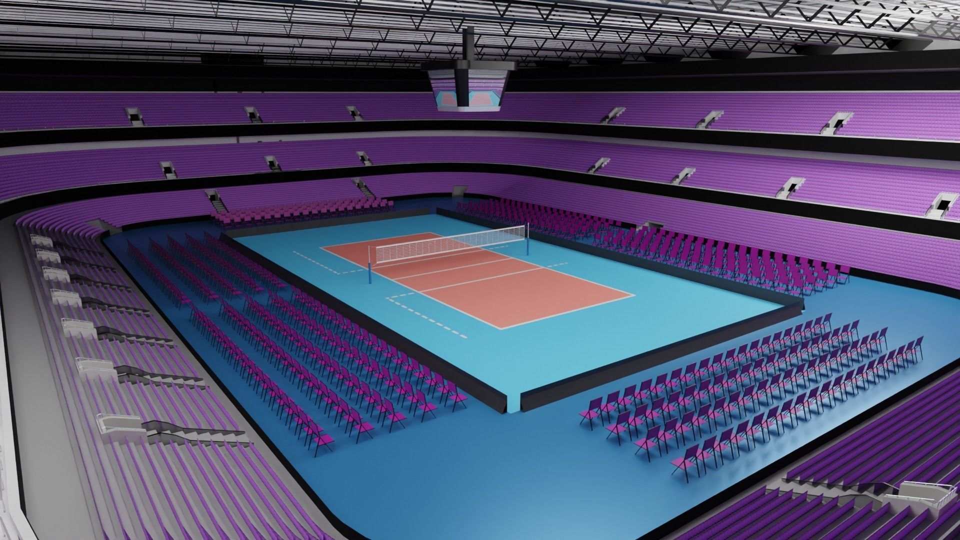 3D model Volleyball Stadium VR / AR / low-poly | CGTrader