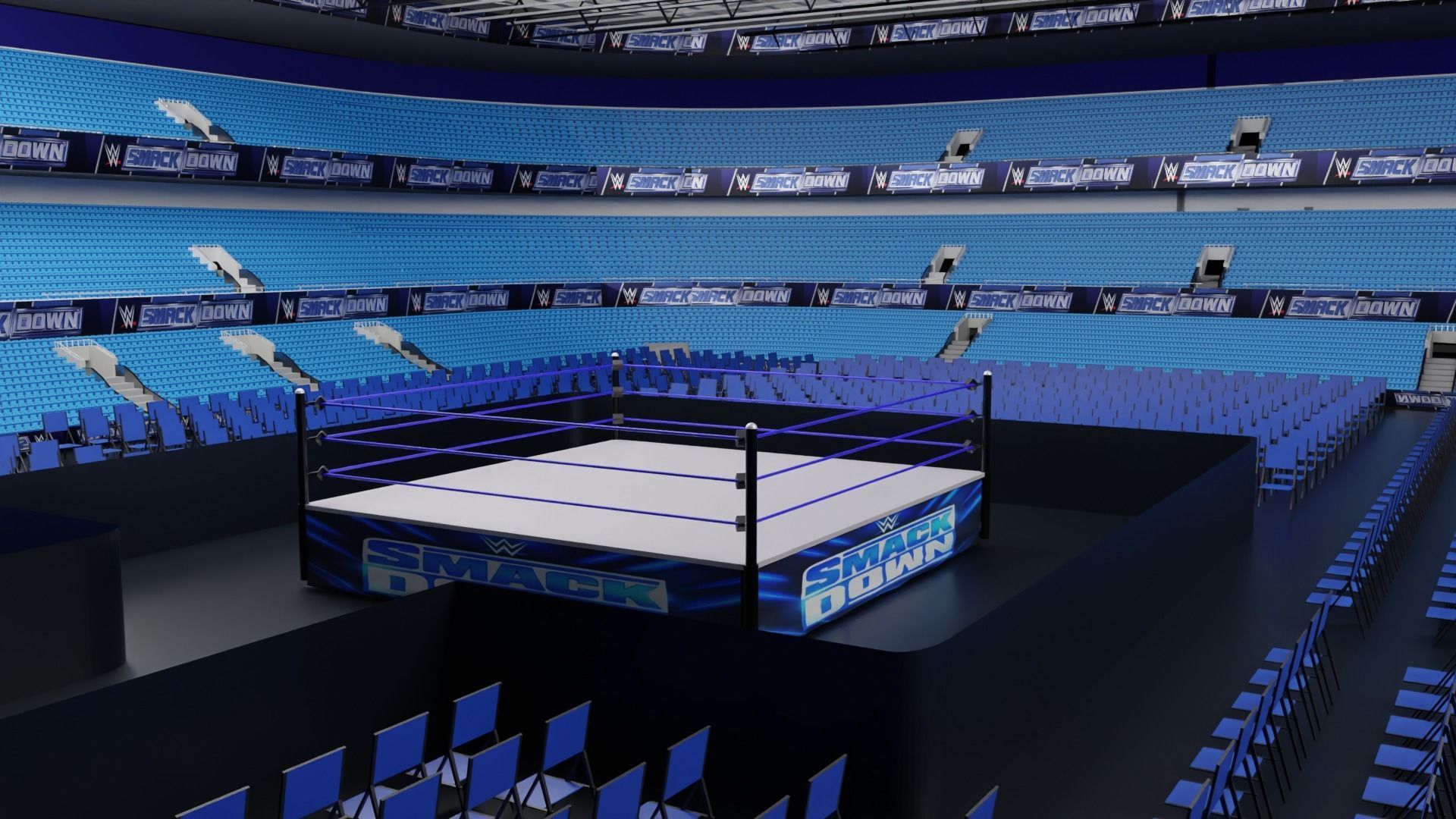 3D model WWE SmackDown Arena VR / AR / low-poly | CGTrader