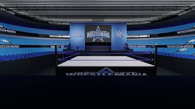 3D model WWE Wrestlemania Arena VR / AR / low-poly | CGTrader