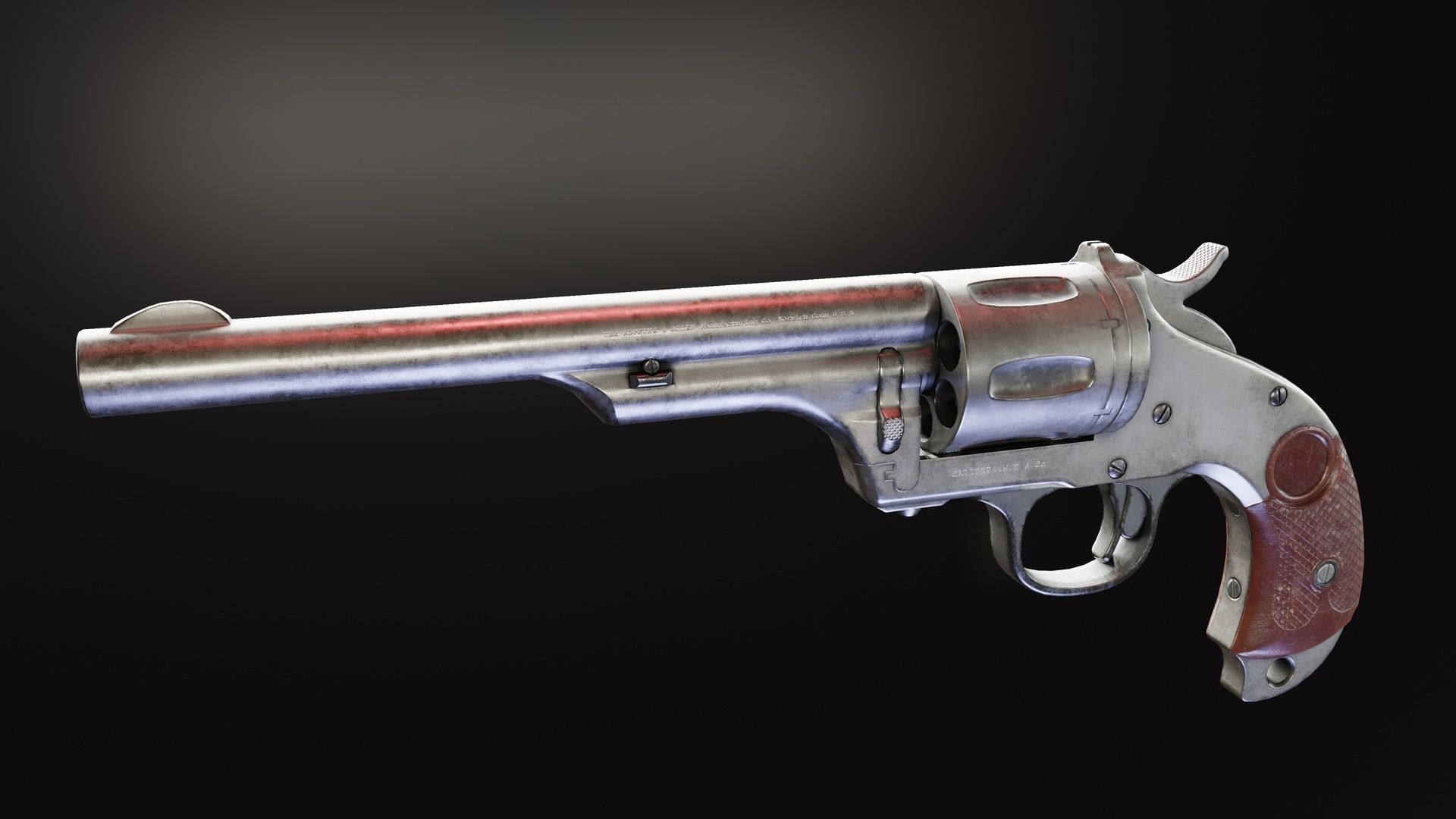 3D model Merwin Hulbert Revolver VR / AR / low-poly | CGTrader