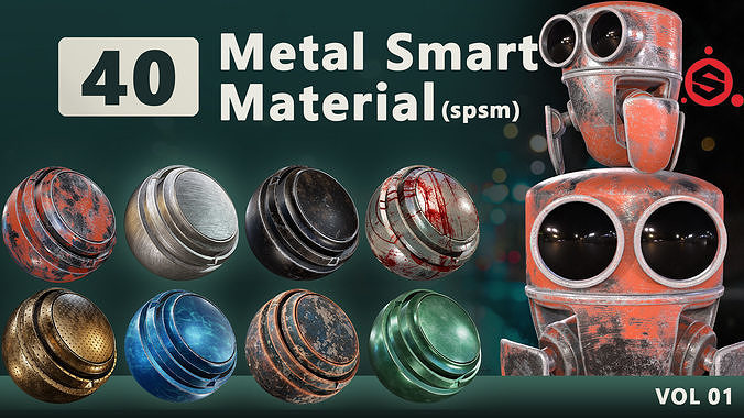 40 Metal Smart Material Texture | CGTrader