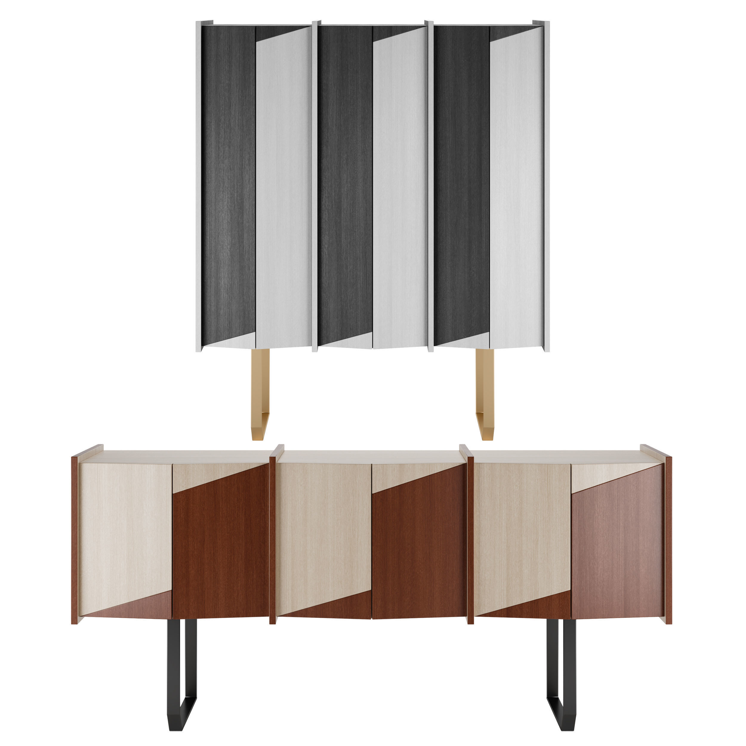 Diedro Sideboard - Highboard by Gallotti Radice 3D model | CGTrader