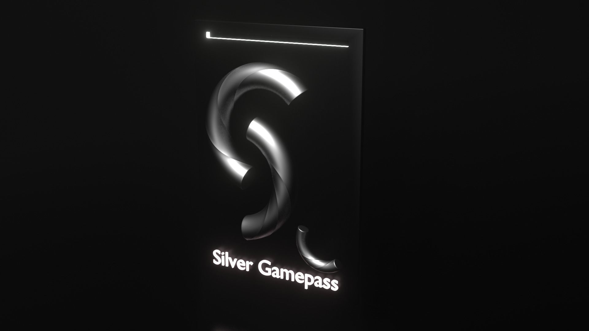 Silver game pass animated 3D model animated | CGTrader