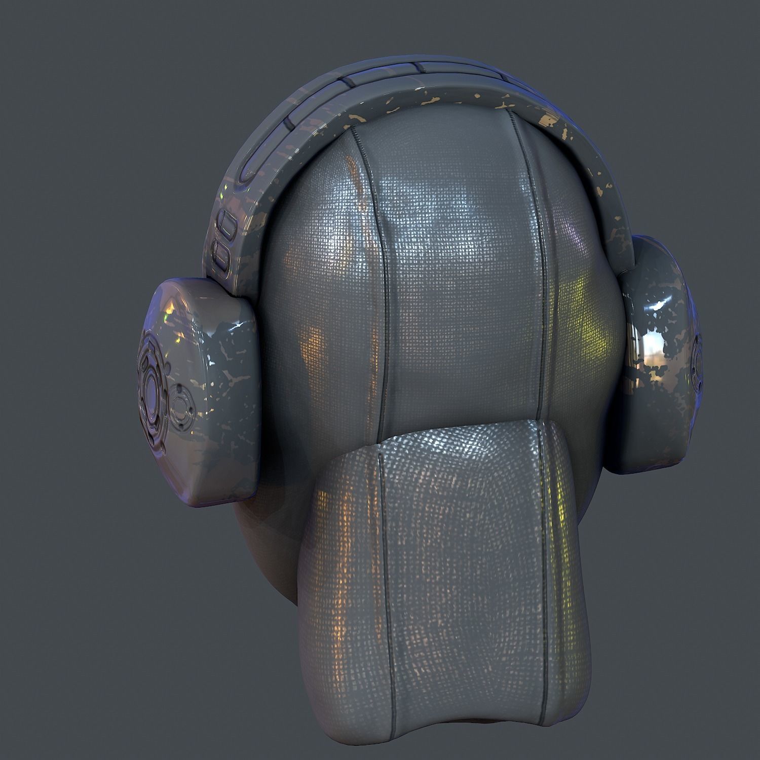 3D model Gas mask helmet scifi Low-poly character art game space VR ...