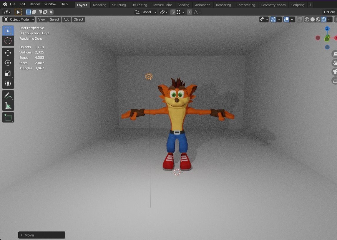 Crash Bandicoot 3d Low poly 3D model | CGTrader