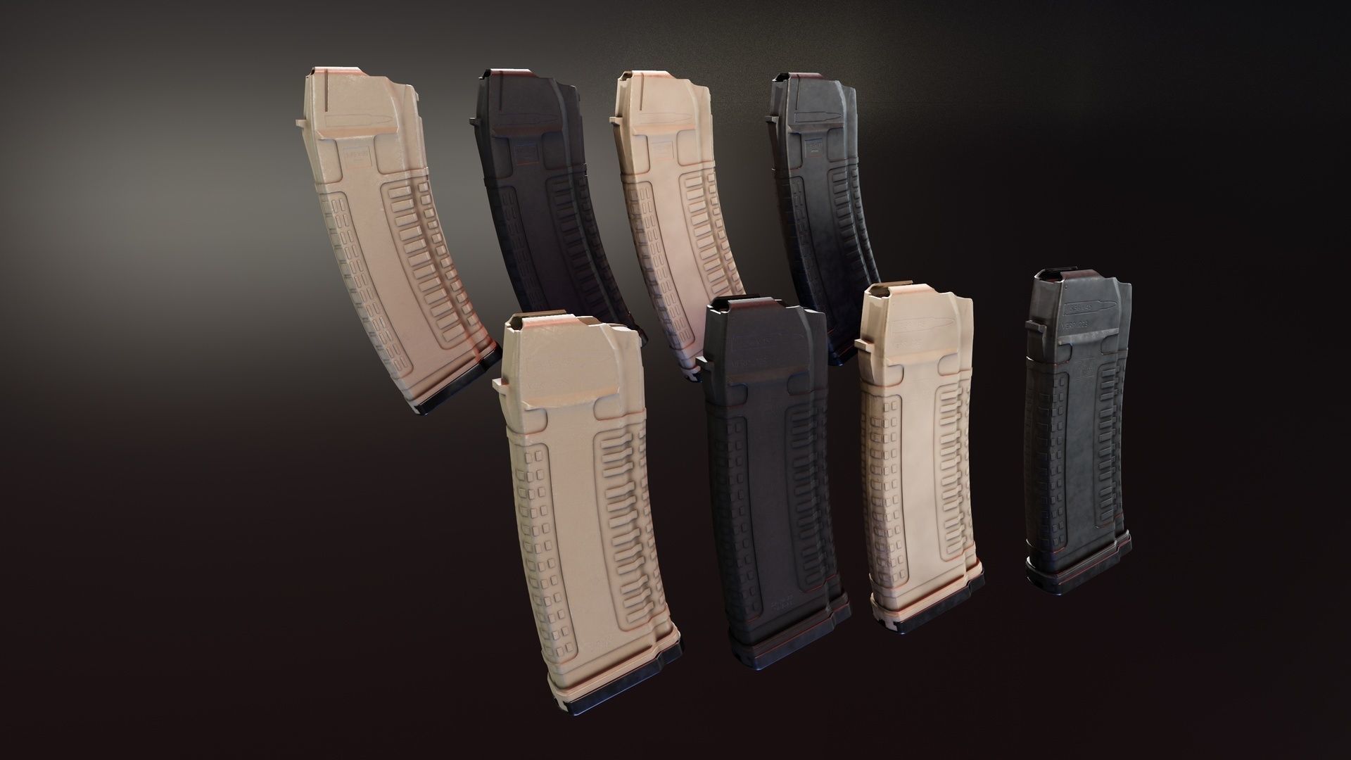 3D model Pufgun AK Magazines VR / AR / low-poly | CGTrader