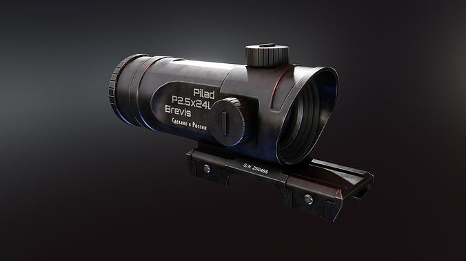 3D model Pilad Brevis Prismatic Scope VR / AR / low-poly | CGTrader