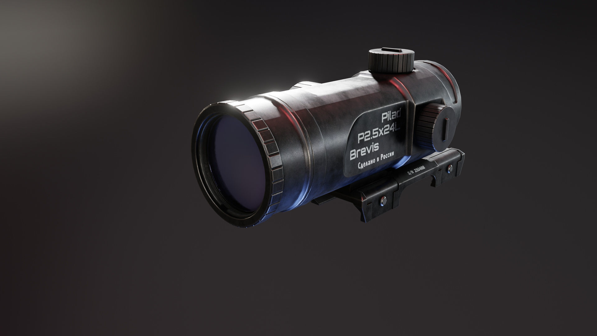 3D model Pilad Brevis Prismatic Scope VR / AR / low-poly | CGTrader