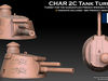 Char 2C Tank Turret 3D model 3D printable | CGTrader