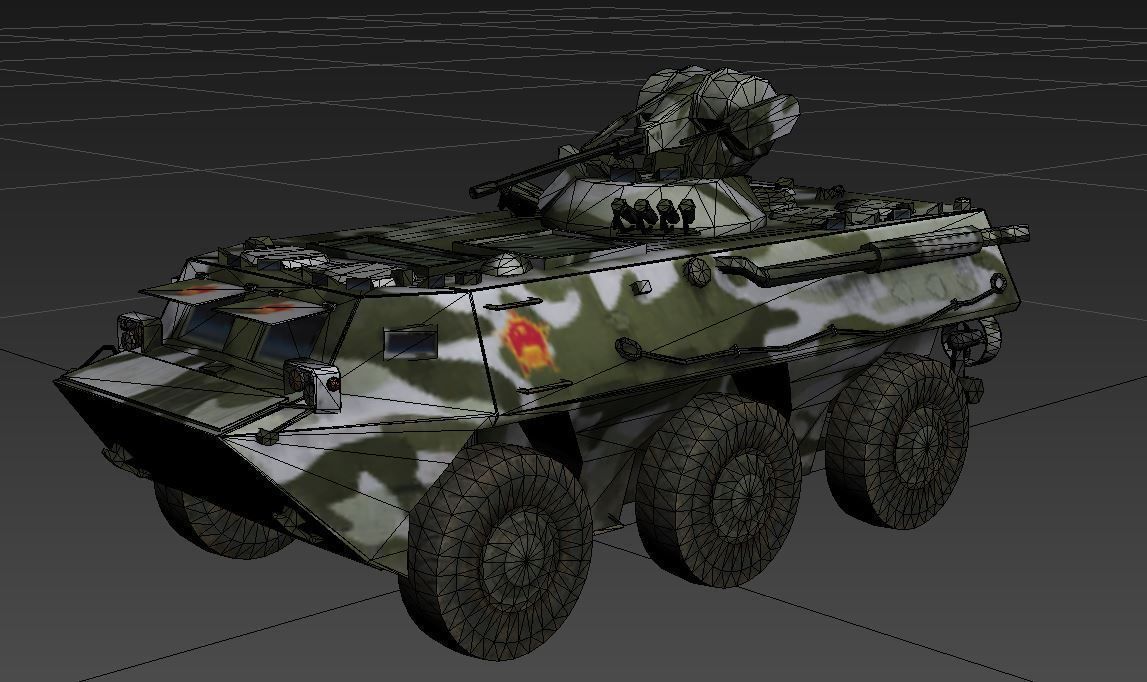 WZ551 Mercenaries 2 fighting vehicle free VR / AR / low-poly 3D model ...