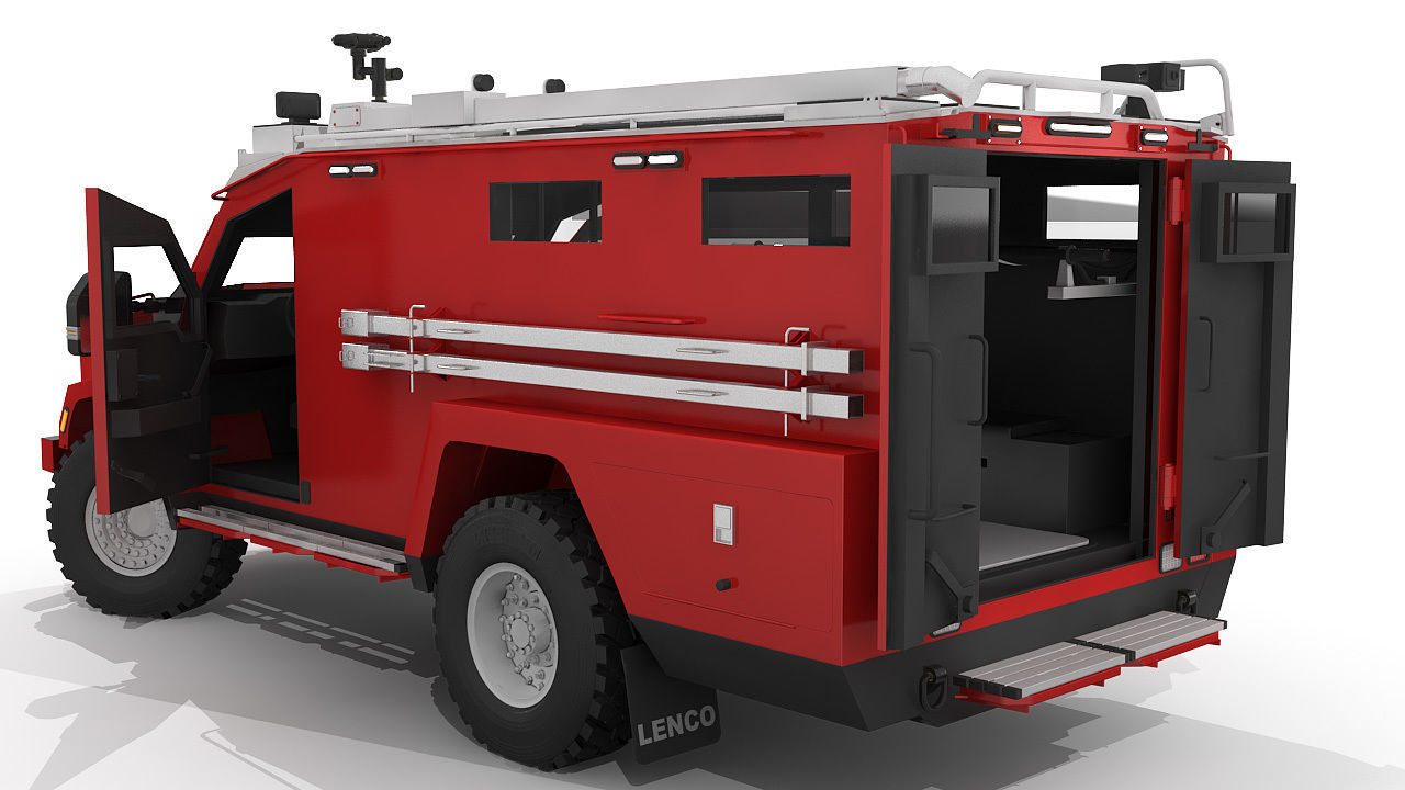 Fire fighting vehicle 3D model animated | CGTrader