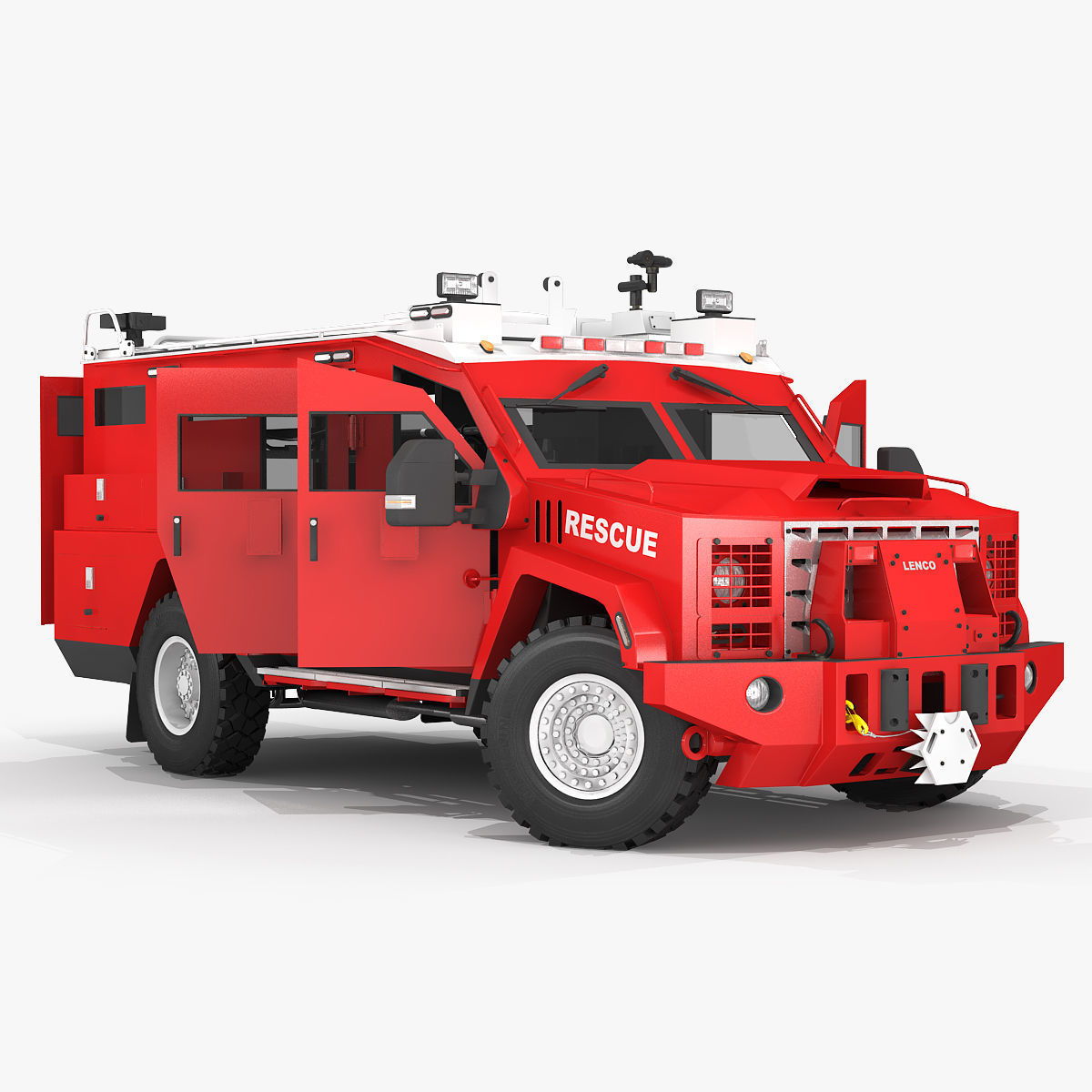 Fire fighting vehicle 3D model animated | CGTrader