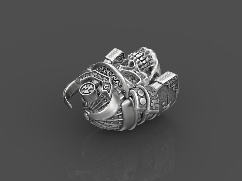 Head skull samurai 3d model for 3d printing 3D print model 3D model 3D ...